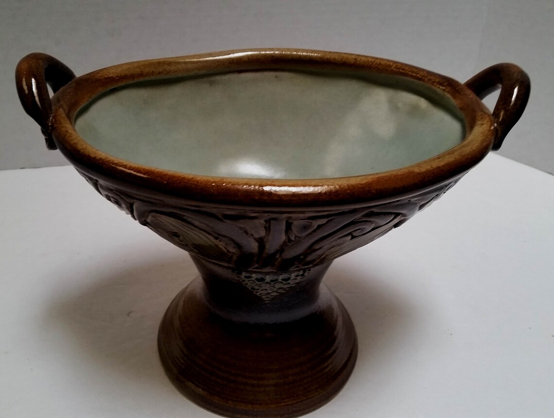 Handmade PEDESTAL BOWL, Pottery Bowl, Art Pottery - Etsy