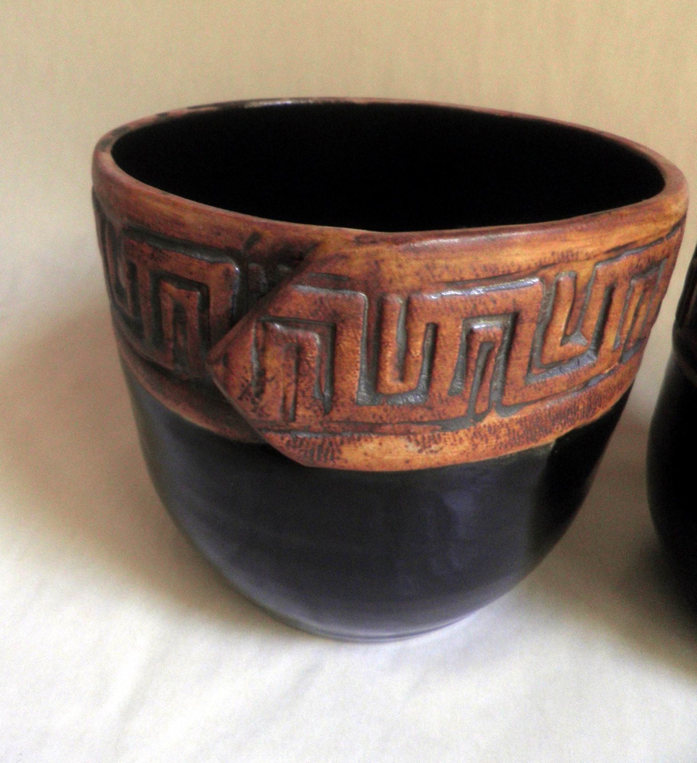 Set of 2 Stoneware Cachepots / Ceramic Vessels - Etsy