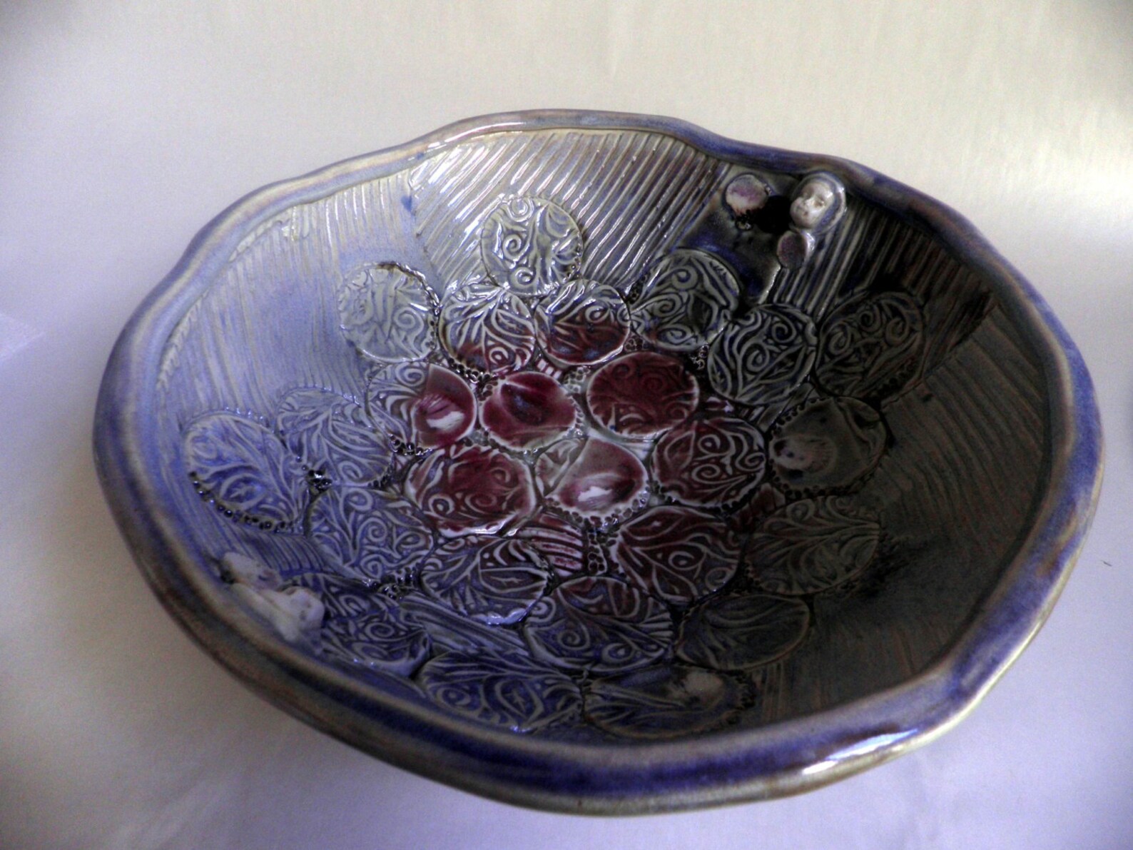 Large Porcelain TREASURE Bowl With Cherubs, Handmade With Love - Etsy
