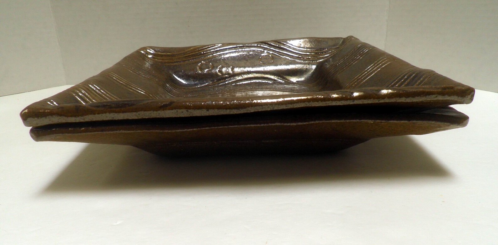 Set of 2 Handmade Stoneware Serving Dishes Square Dishes - Etsy