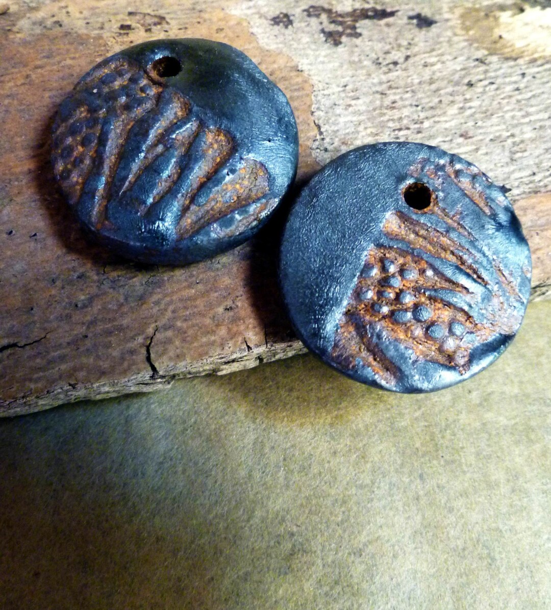 Handmade Ceramic PENDANTS for Earrings or Necklace, Jewelry Making ...