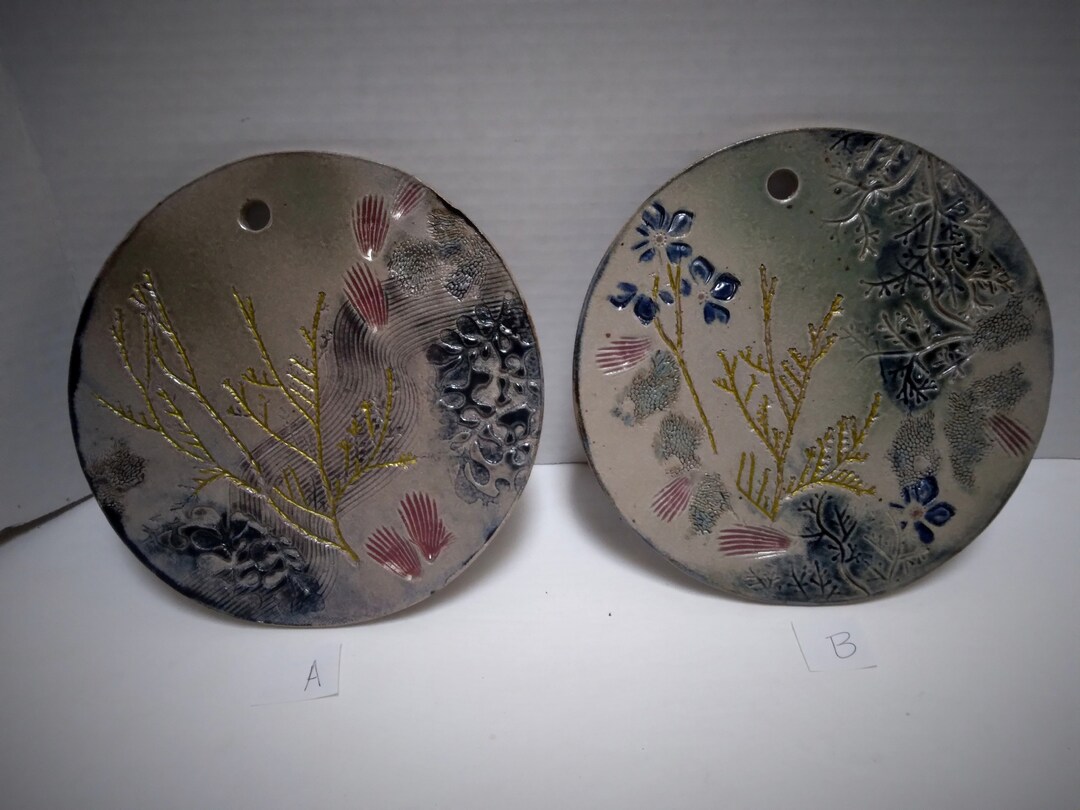 Nature Themed Wall Plaques, Handmade Highfired Ceramics, Art Pottery ...