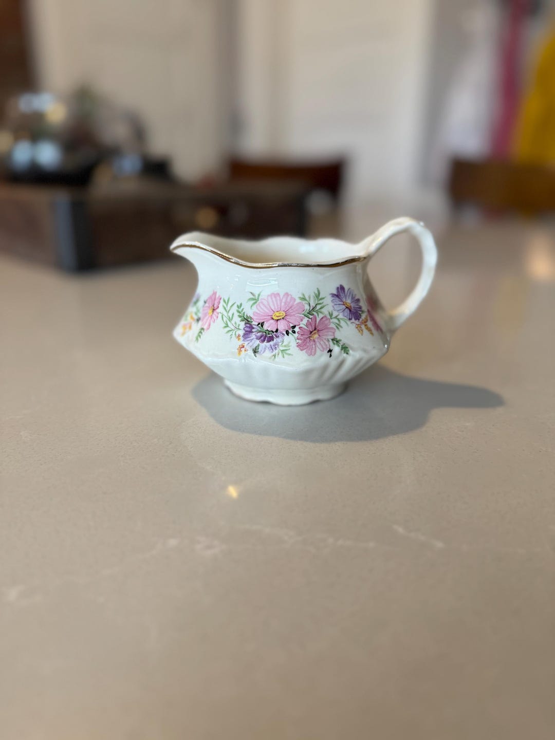 Vintage Homer Laughlin Creamer – USA Floral China, Gold Trim - Etsy