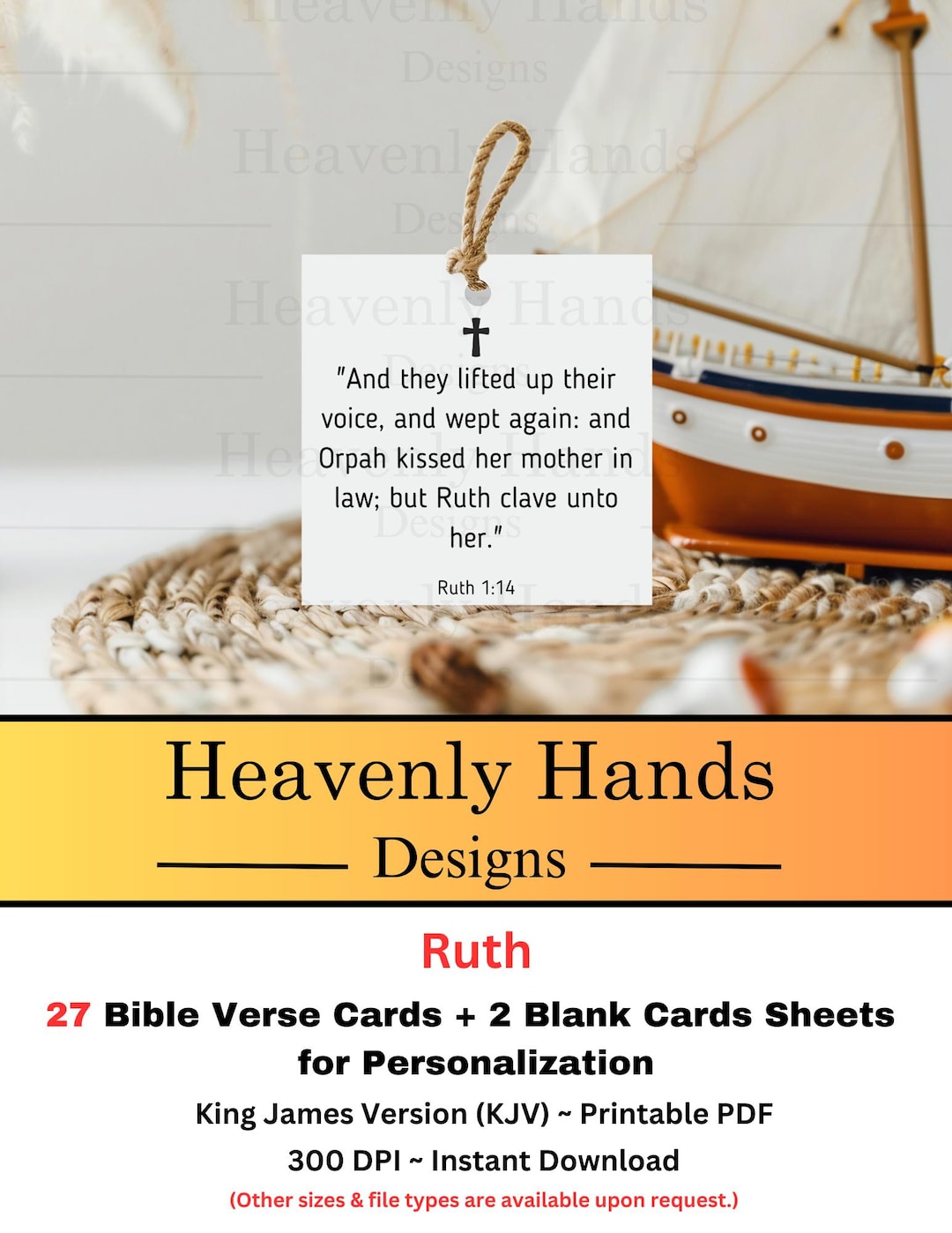Ruth Bible Verse Cards | Inspirational Printable Scripture | Key Verses ...