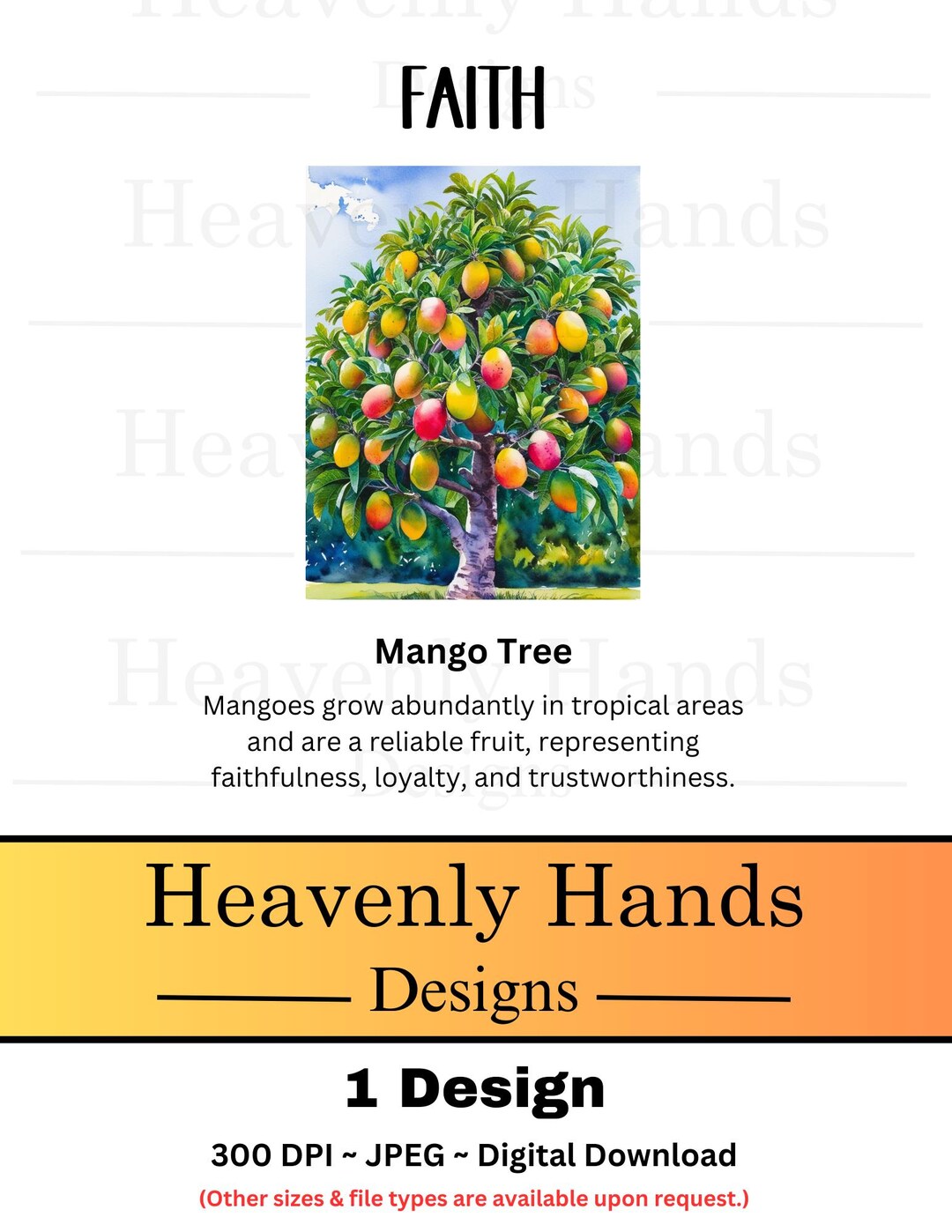 Fruit of the Spirit | Mango Tree | Printable Christian Wall Art ...
