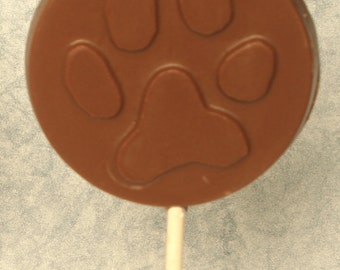 Dog Paw Chocolate Lollipops - Etsy