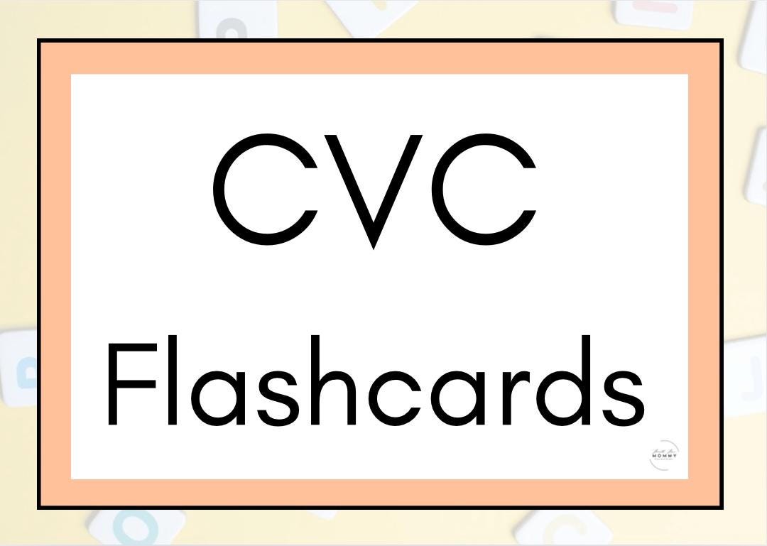 Decodable CVC Word Flashcards - Etsy