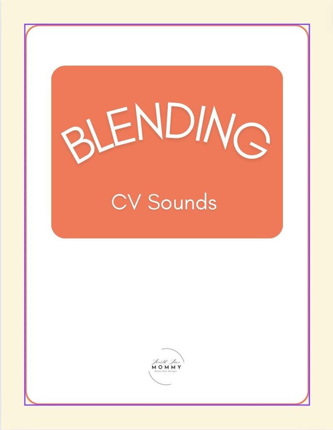 Blending CV Sounds - Reading Practice Packet - Etsy