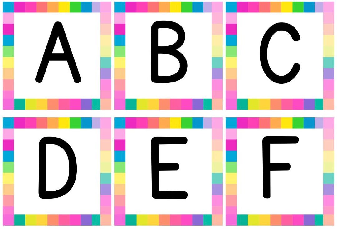 ABC Alphabet Flashcards - Upper & Lower Case - Etsy