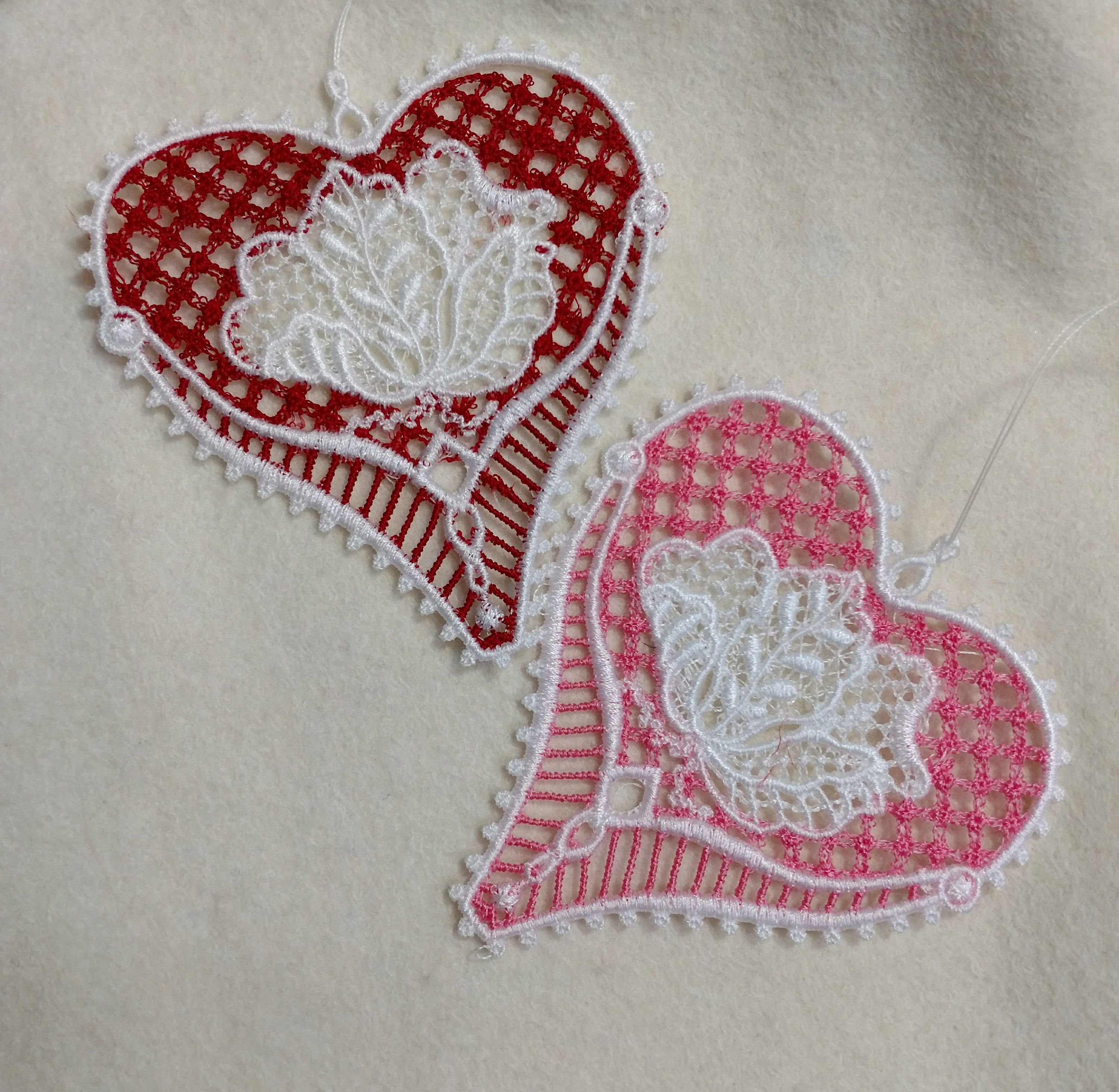 Lace Hearts for Valentine's Day or Wedding - Etsy