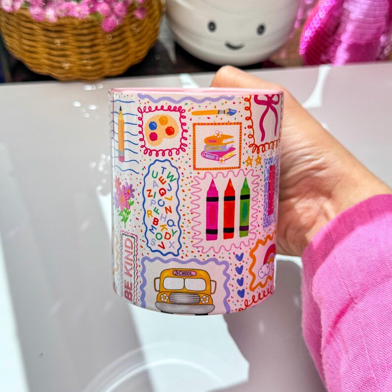 Teacher Mug – Be Kind Colorful Classroom Coffee Cup for Educators - Etsy