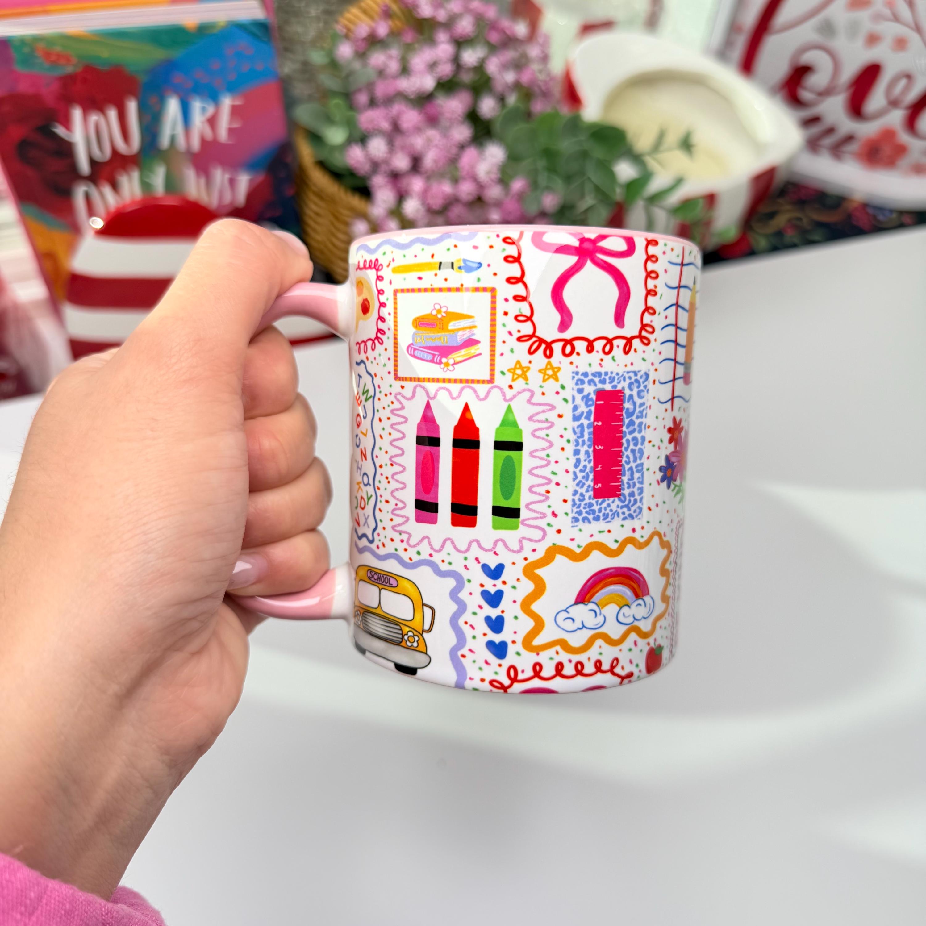 Teacher Mug – Be Kind Colorful Classroom Coffee Cup for Educators - Etsy