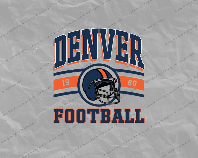 Vintage Denver Football Png, Retro Denver Football Sports Shirt Design ...