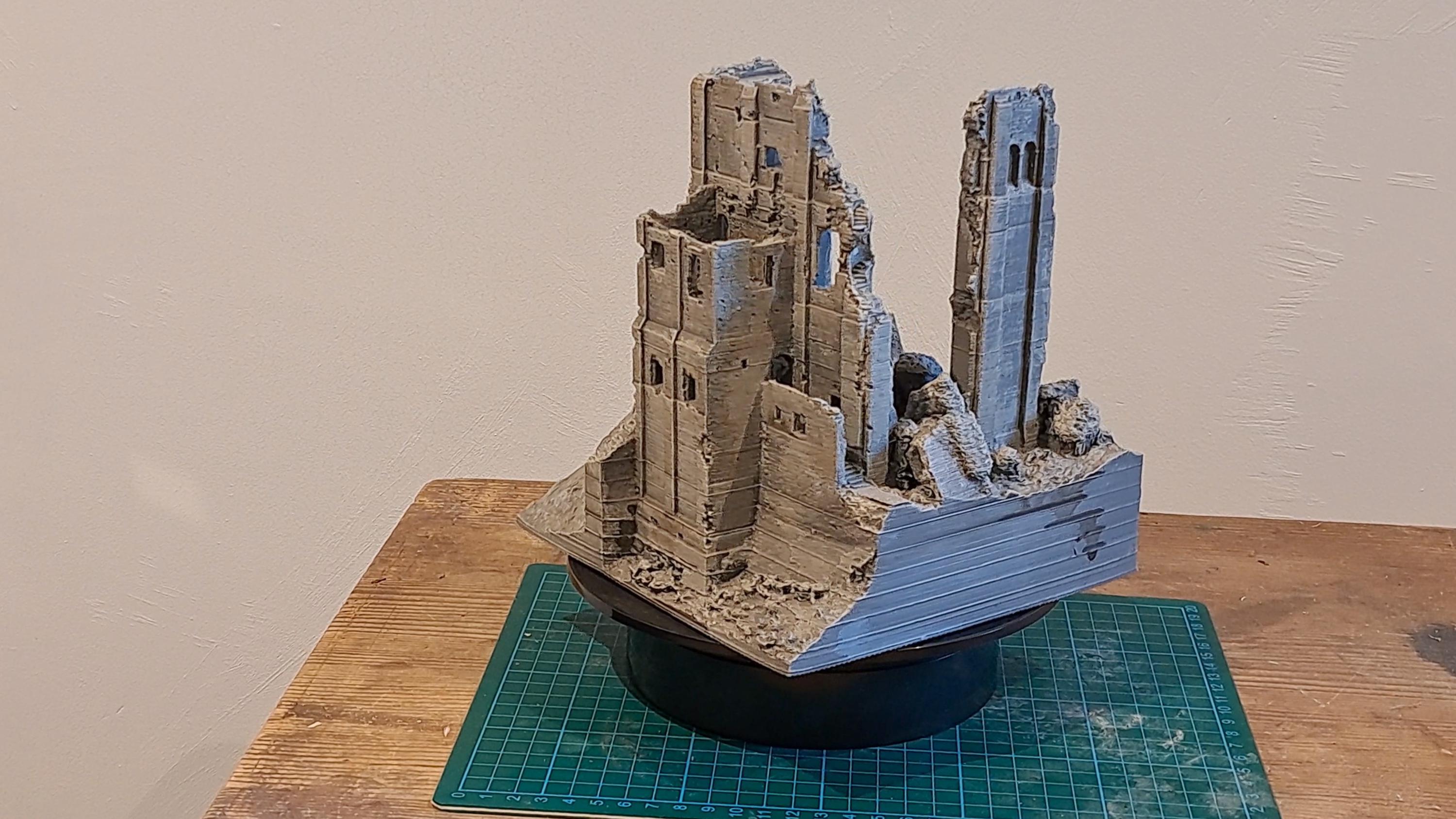 Corfe Castle 3D Printed Model - A Historical Masterpiece in High ...