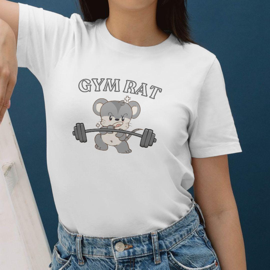 Gym Rat T-shirt - Fitness Lover's Workout Tee for Hardcore Gym ...
