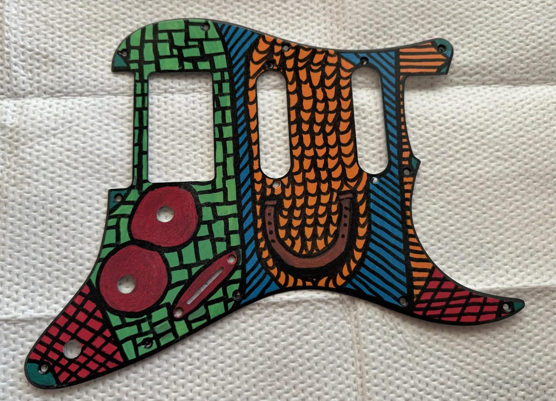 Hand Painted HSS Strat Pick Guard - Etsy