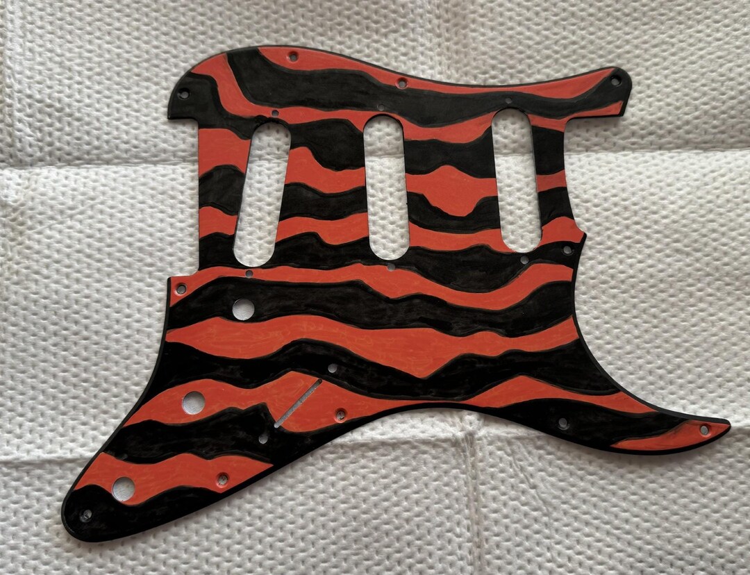 Hand Painted Strat Pick Guard - Etsy