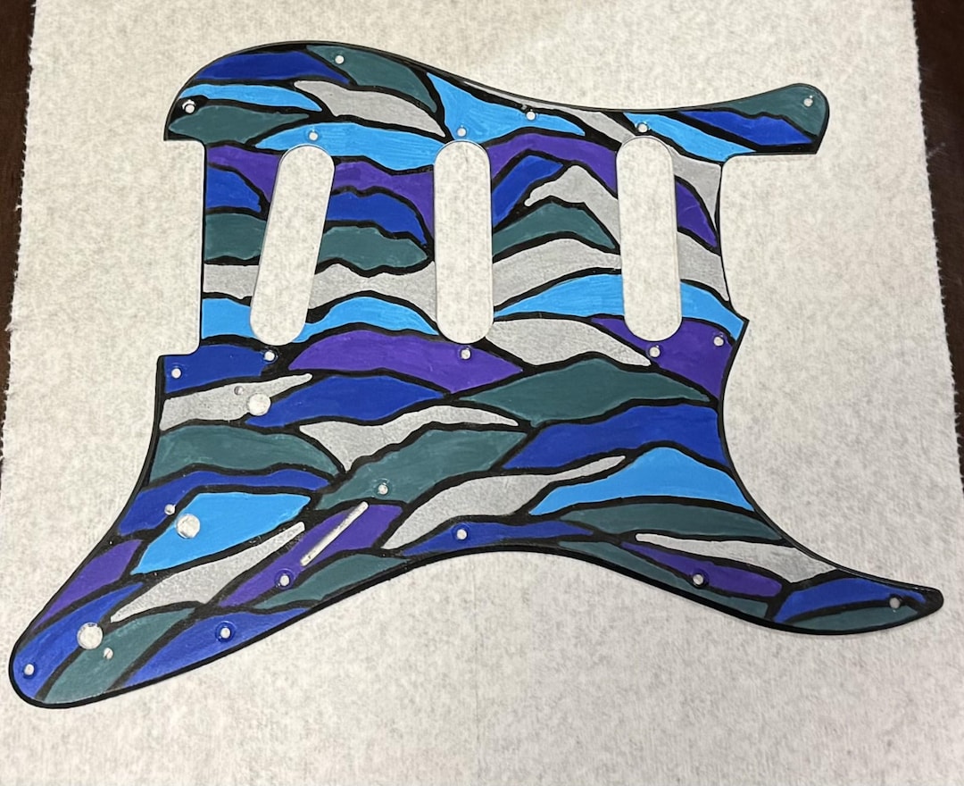 Hand Painted Strat Pick Guard - Etsy