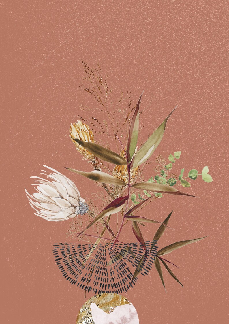 Marie Antoinette Floral Art Print Digital Download Quaint Botanical ...