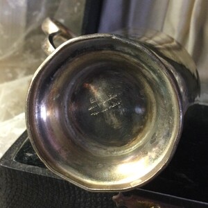 Signed Yeoman Plate EPNS Made in England Monogrammed WDS Christening ...