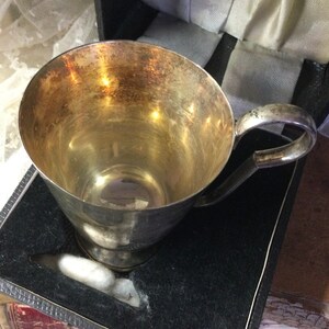 Signed Yeoman Plate EPNS Made in England Monogrammed WDS Christening ...