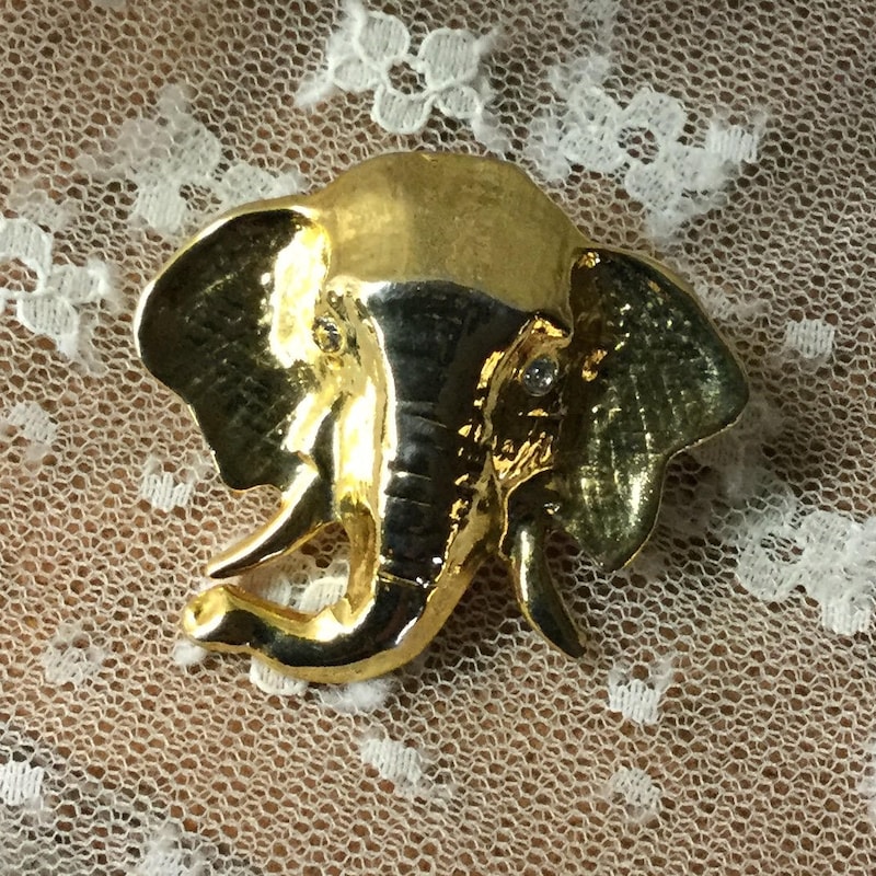 Elephant Brooch' - Etsy
