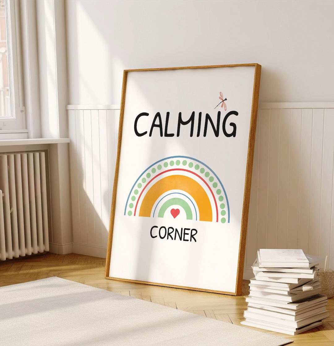 Calming Corner Poster, Montessori Classroom Decor, Therapy Resources ...