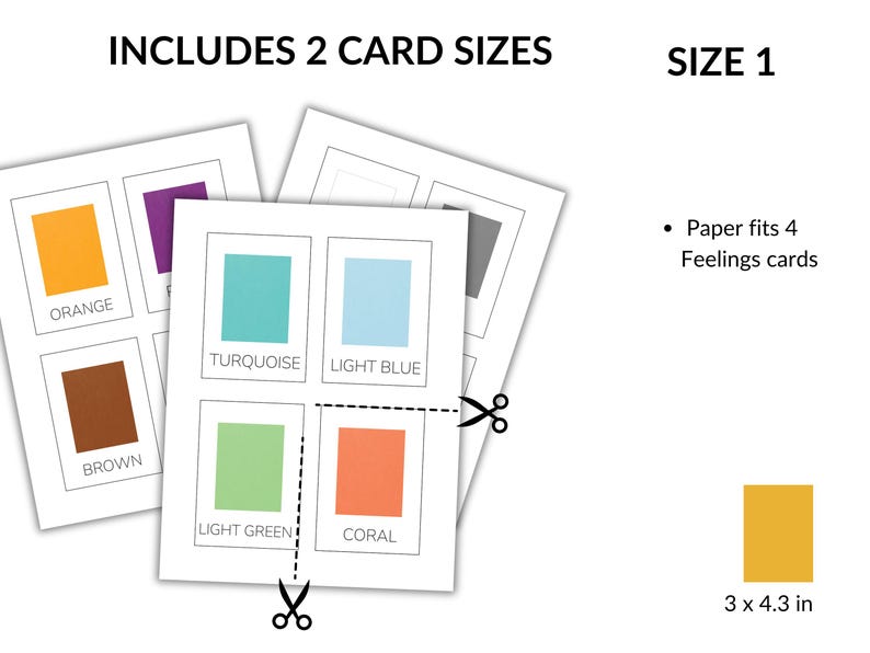16 Color Flashcards, Calming Corner Cards, Coping Skills, Social ...