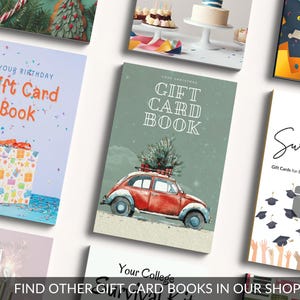 Christmas Gift Card Book, 40 Gift Card Holder, Gift for Teens, Keepsake ...