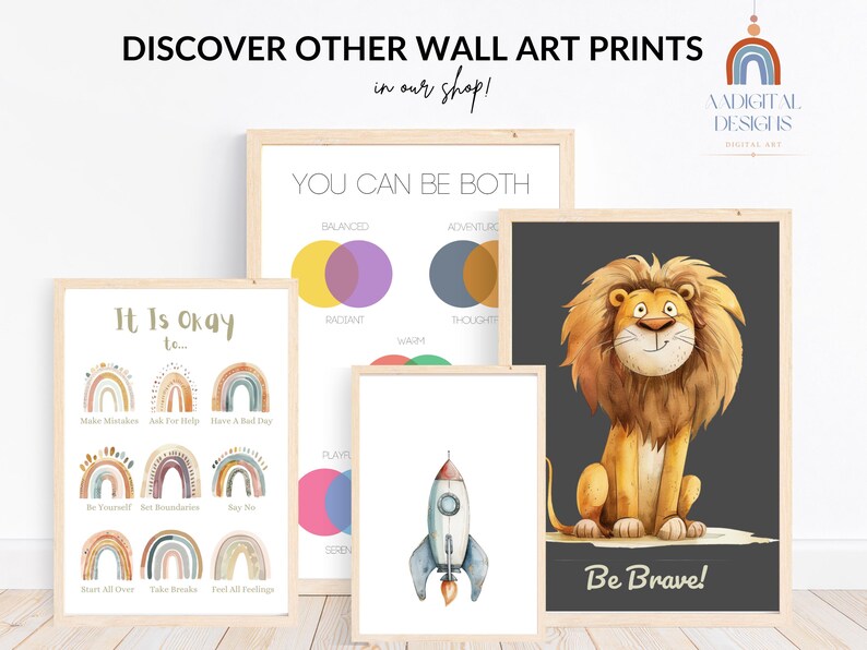 Childrens Affirmations Wall Art, Positive Ocean Poster, Sea Animal ...