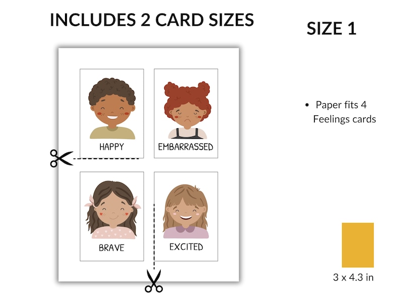 16 Kids Feelings Flashcards, Calming Corner Cards, Coping Skills ...