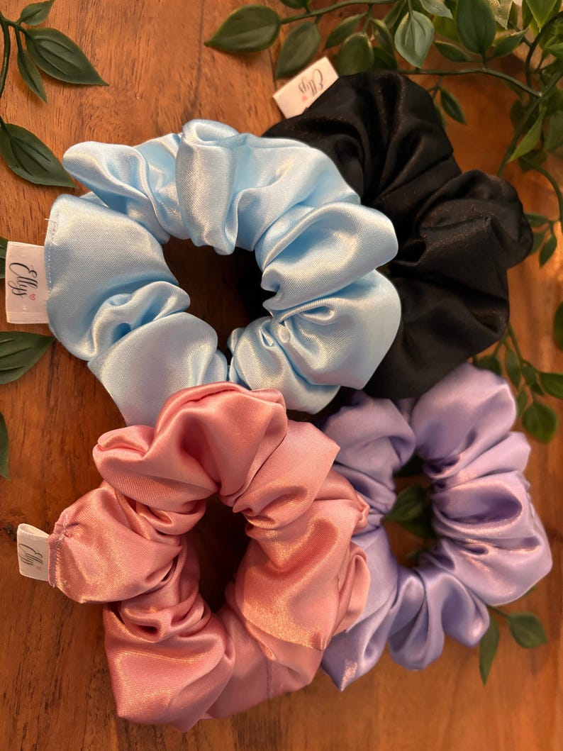 Satin Scrunchies - Etsy