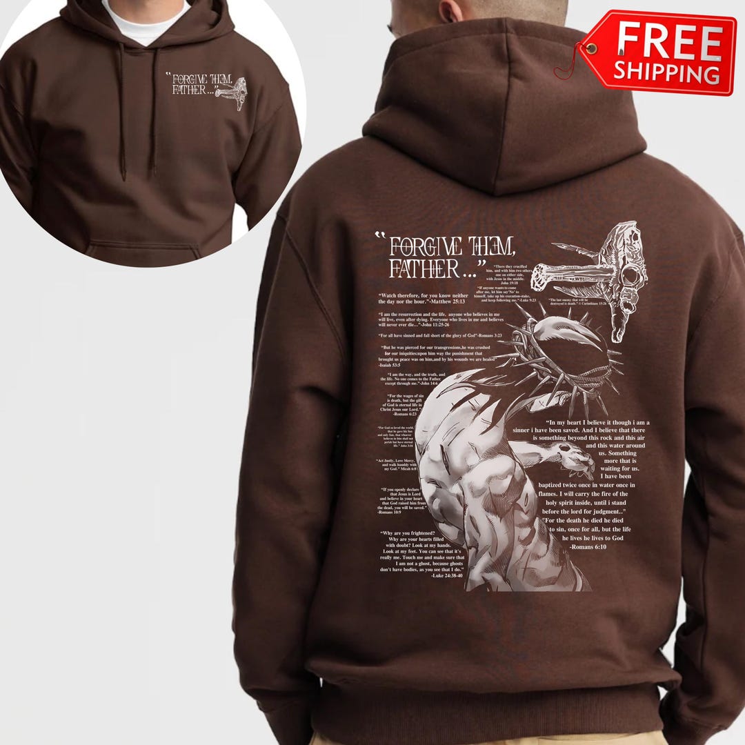 Forgive Them, Father Shirt, Bible Verse Christian Sweatshirt, Christian ...