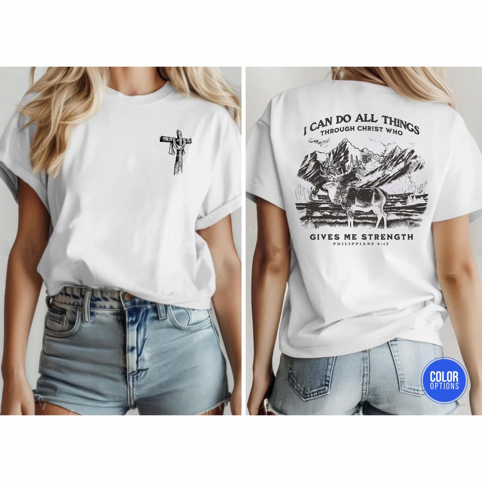 Christian Hunting Shirt Philippians 4:13, I Can Do All Things Through ...
