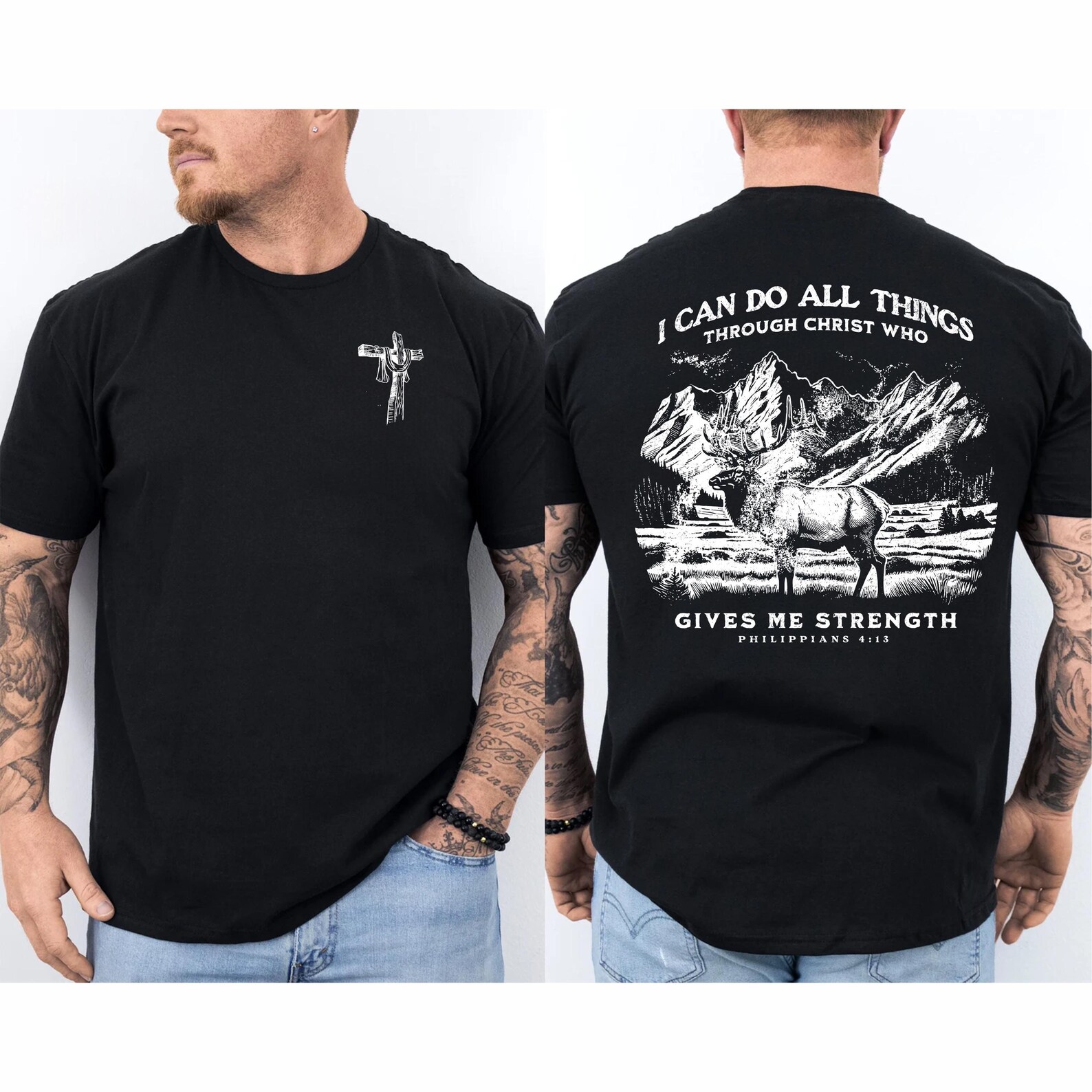 Christian Hunting Shirt Philippians 4:13, I Can Do All Things Through ...