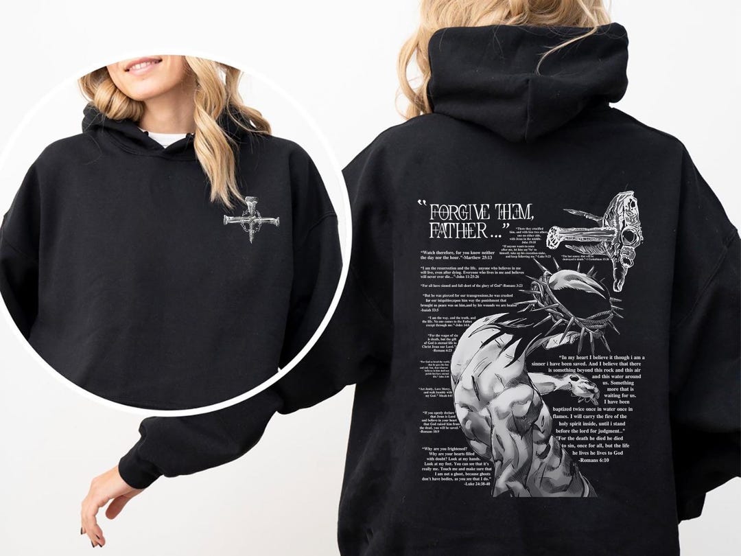 Forgive Them, Father Bible Verses Hoodie, Church Hoodie, Christian ...
