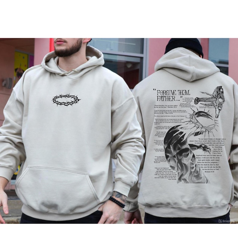 Forgive Them, Father Shirt, Savior Christian Sweatshirt, Bible Verses ...