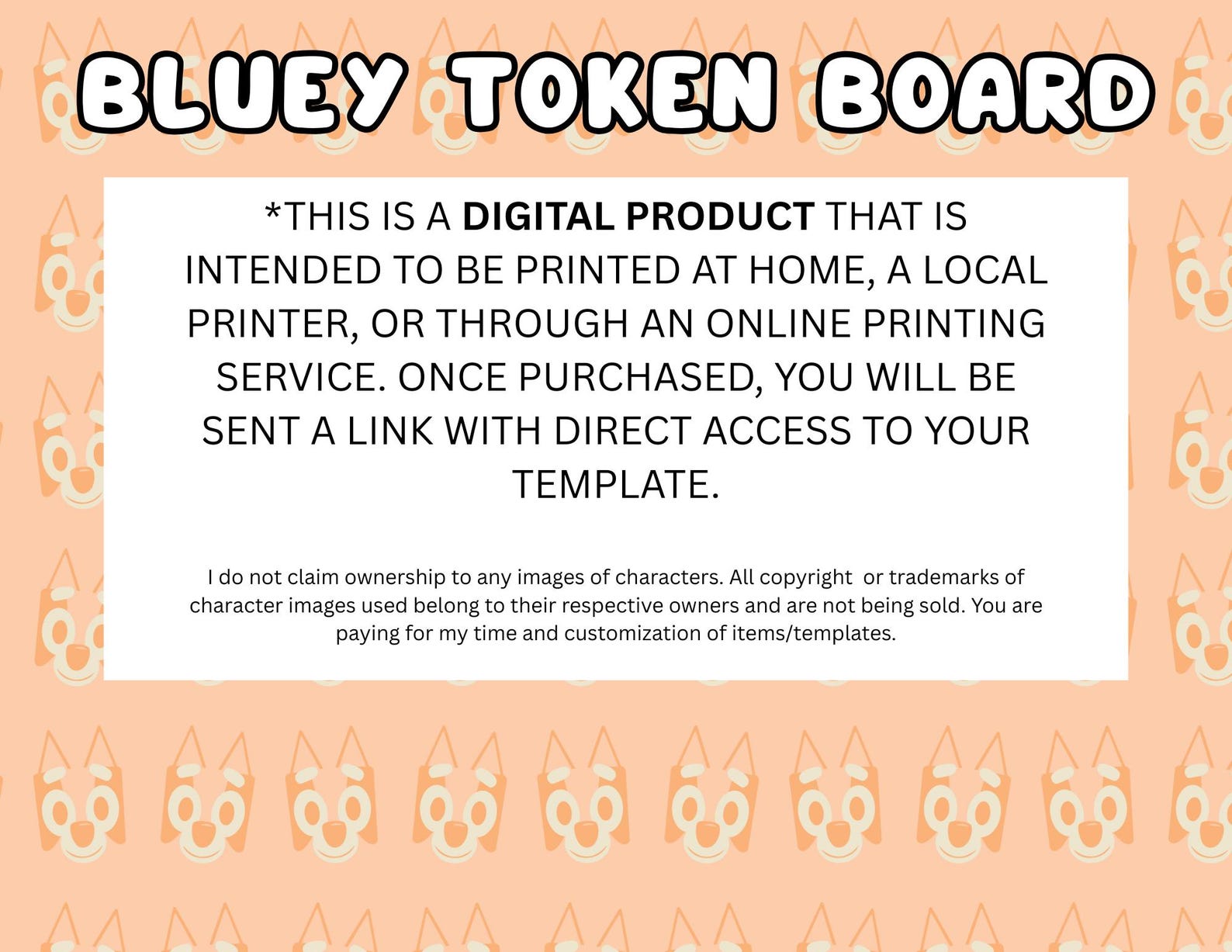 Bluey and Friends Token Board Behavior Chart, Incentives Bluey, Bingo ...