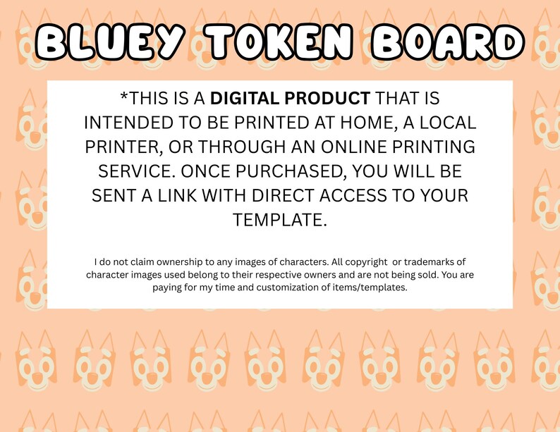 Bluey and Friends Token Board Behavior Chart, Incentives Bluey, Bingo ...