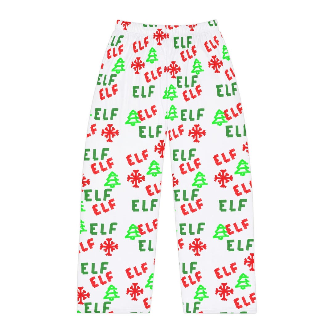 Silly ELF Tape Men's Pajama Pants for a Jolly Holiday Season, Festive ...