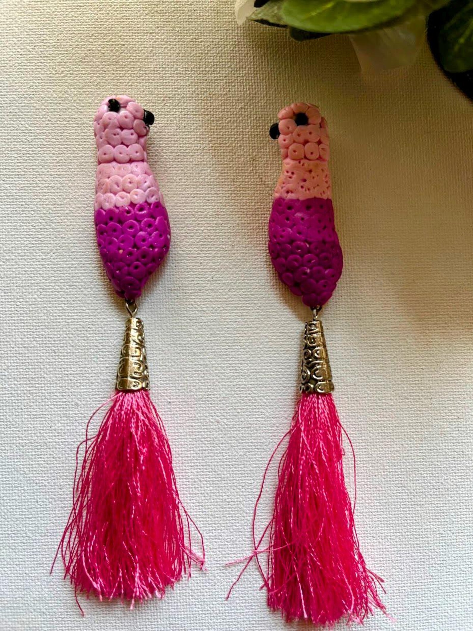 Tri Color Bird Earrings - Etsy