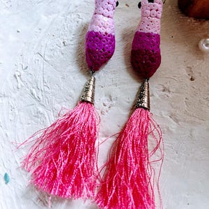 Tri Color Bird Earrings - Etsy