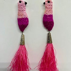 Tri Color Bird Earrings - Etsy