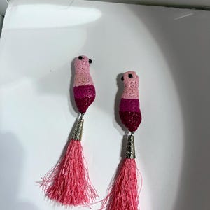 Tri Color Bird Earrings - Etsy