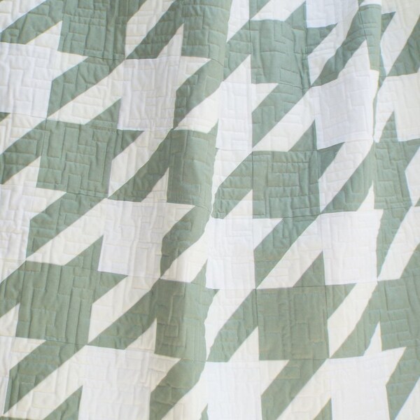 Houndstooth Quilt - Etsy