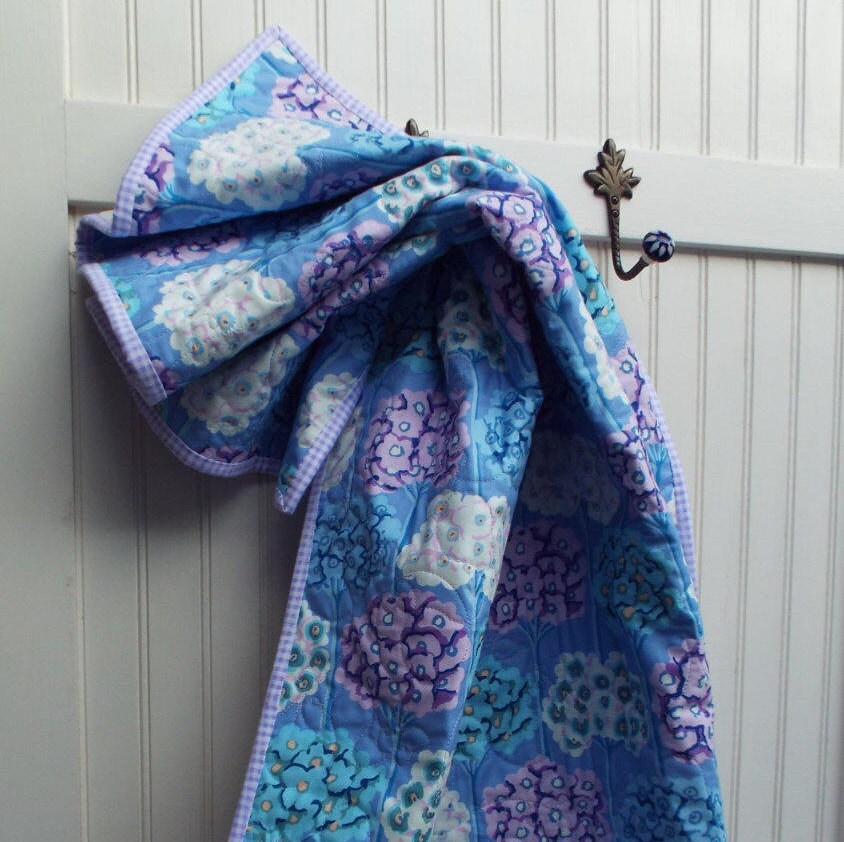 Violet Patchwork Baby Quilt Shades of Violet, Blue and Purple Patchwork ...