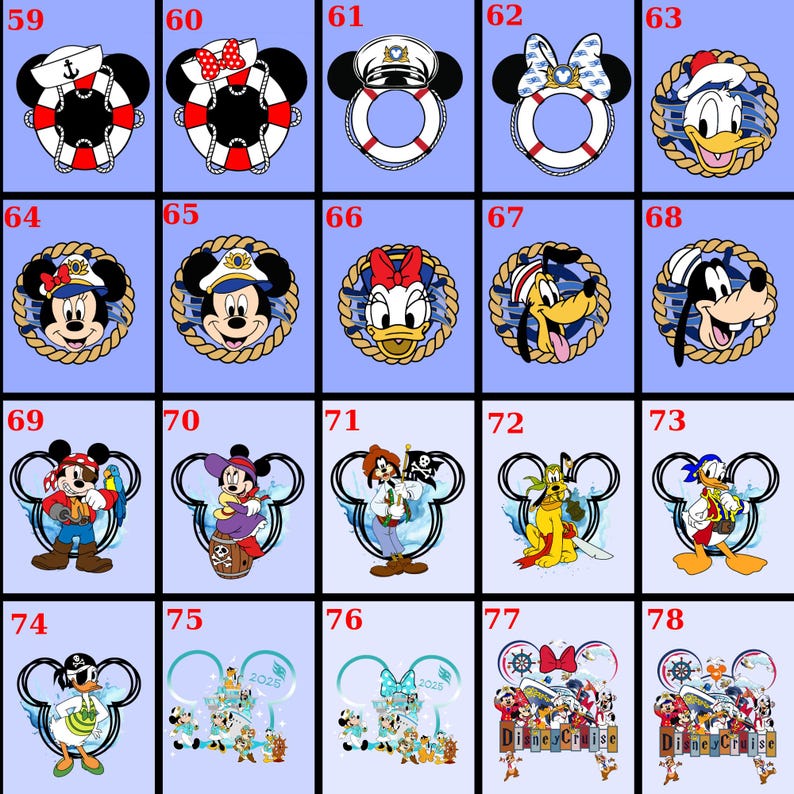 Mickey Anchor Cruise DTF, Disney Cruise Ready to Press, Matching Cruise ...