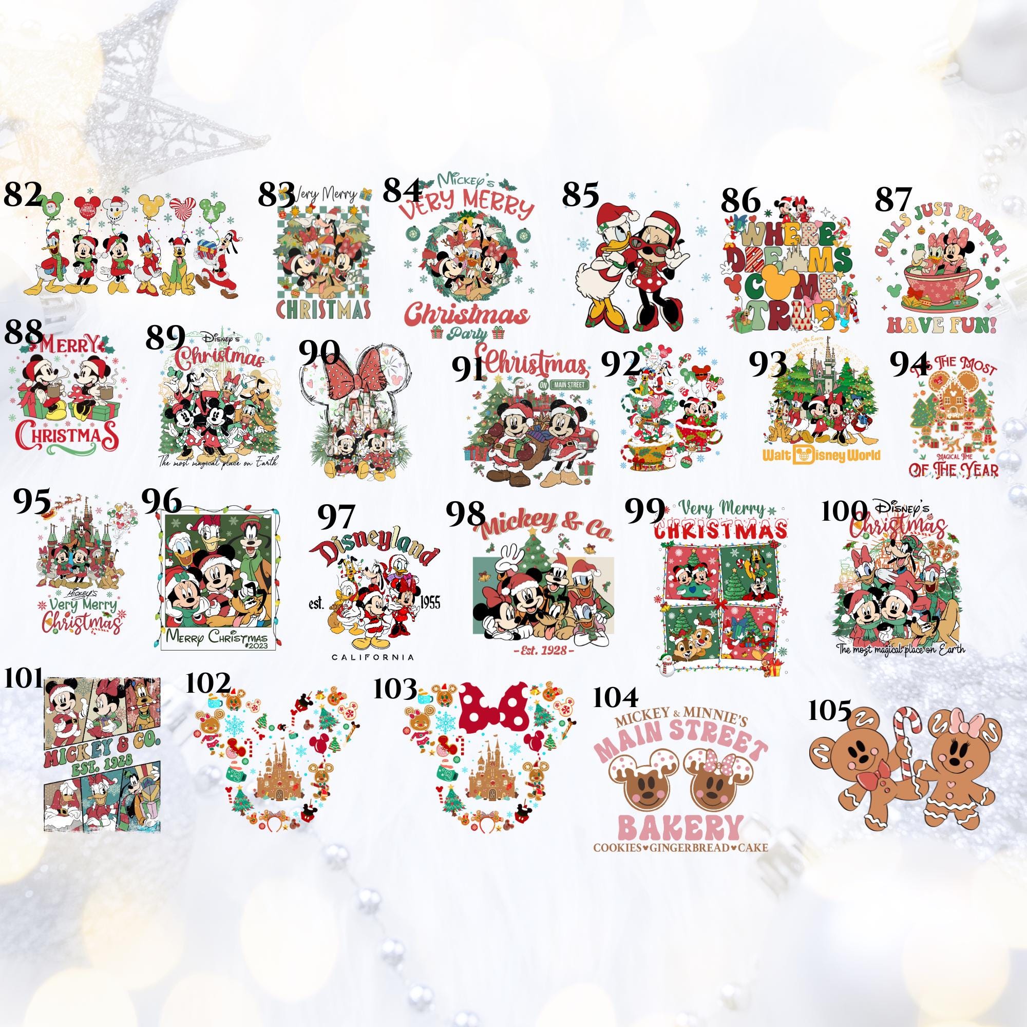 Disney Inside Out Characters Christmas DTF, Inside Out Emotions Xmas ...