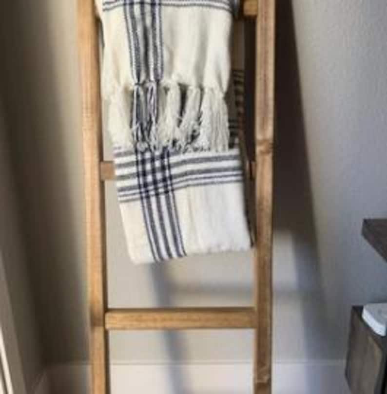 Blanket Ladder, Wood Blanket Ladder, Towel Rack, 5ft Ladder, 4ft Ladder ...