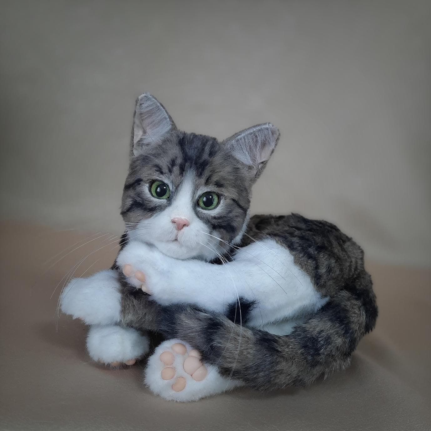 Pattern Realistic Cat, Stuffed Animal, Plush Toy - Etsy UK